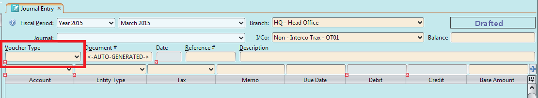 journal entry voucher type - Samooha User SupportSamooha User Support